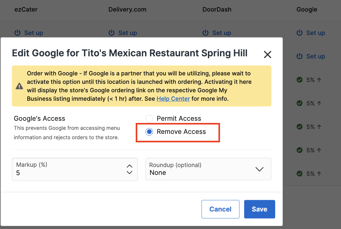 Order with Google FAQ – Olo Help Center