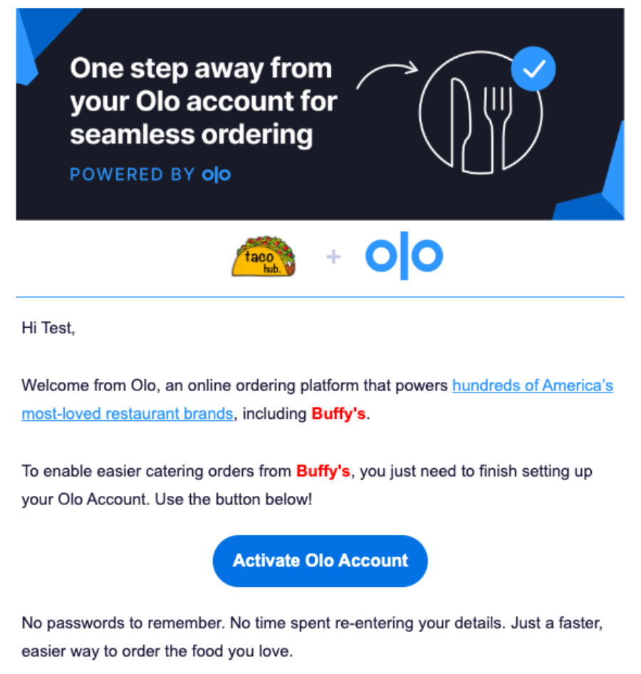 Olo Accounts for Catering+ Pro Account Management – Olo Help Center